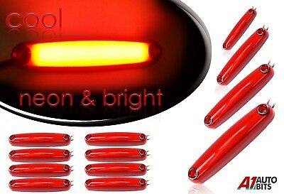 12 Red Led Neon Rear Side Marker Lights 24V Lamp Truck Chassis Lorry ...