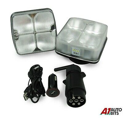 4 Function Wireless Led Magnetic Rear Tail Number Plate Lights Trailer ...