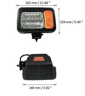 Front 4 Functions Side Headlights Led Indicator Lights Fits JCB Manitou ...