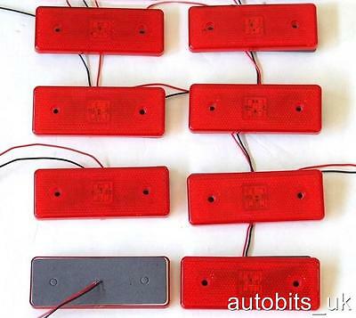 LED 20X 12V RED REAR TAIL SIDE MARKER LAMP LIGHT INDICATOR TRUCK LORRY ...